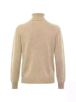 Malo Roll-neck Knitted Sweater - Neutrals