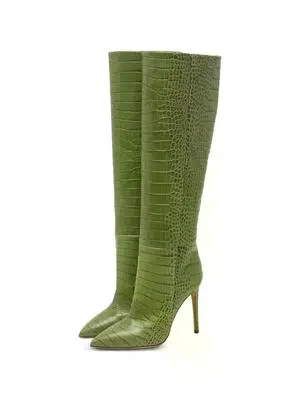 Paris Texas Paris Texas Leather Knee-High Boots Green