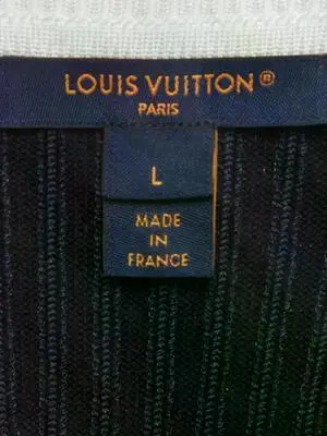 LOUIS VUITTON Ribbed-knit Pleated-skirt Mini Dress