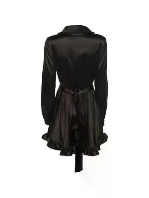 Just Cavalli Ruffle-trim Belted Mini Dress