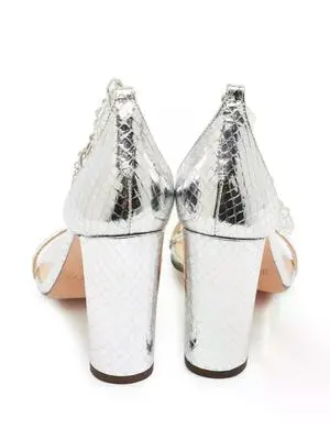 JIMMY CHOO Neena Snakeskin-embossed Sandals