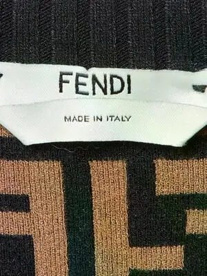 Fendi Zucca Jacquard Midi Dress