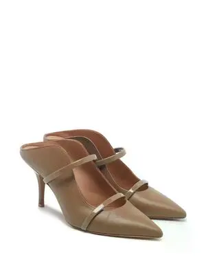 MALONE SOULIERS Maureen Double-strap Mules - Brown