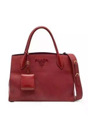 Prada Monochrome Leather Tote Bag