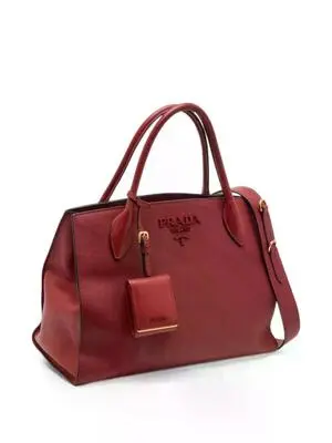 Prada Monochrome Leather Tote Bag