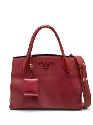 Prada Monochrome Leather Tote Bag