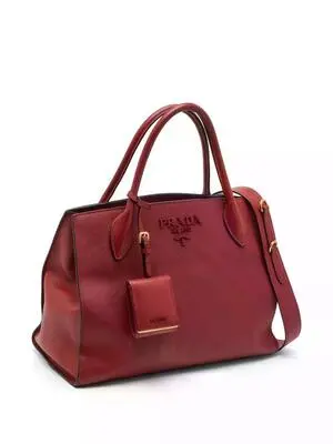 Prada Monochrome Leather Tote Bag
