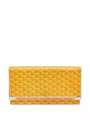 Goyard 2008 Monte Carlo Bois Goyardine-canvas Clutch Bag