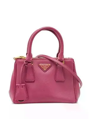 Prada Mini Galleria Saffiano Leather Tote Bag - Pink