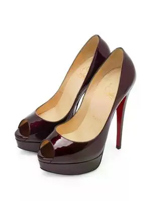 CHRISTIAN LOUBOUTIN Lady Peep Heeled Pumps