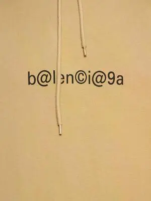 Balenciaga Logo Print Cotton Hoodie