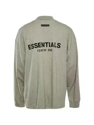 Fear Of God Logo-print Long-sleeve T-shirt - Grey