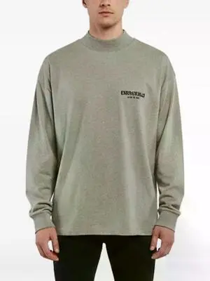Fear Of God Logo-print Long-sleeve T-shirt - Grey