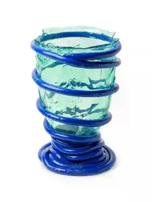 GAETANO PESCE Pompitu I Irregular-rim Vase X Browns Exclusive - Blue