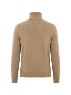 Malo Roll-neck Knitted Sweater - Neutrals