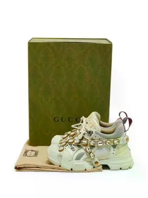 Gucci Flashtrek Crystal-embellished Sneakers