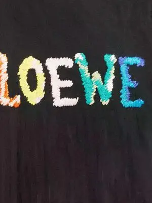 Loewe Logo Embroidered T-shirt