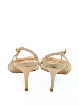 STUART WEITZMAN Mondrian Glam Slingback Sandals