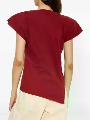 Isabel Marant Étoile Sebani Asymmetric Cap-sleeve T-shirt