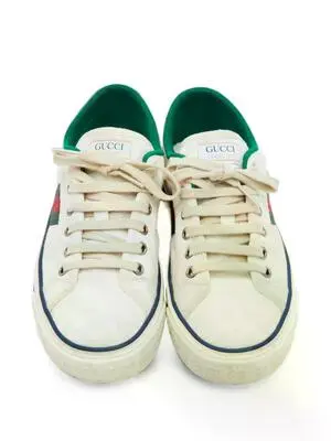 Gucci Tennis 1977 Mini Gg Canvas Sneakers - Neutrals