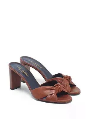 Saint Laurent Bianca Knotted-strap Heeled Sandals