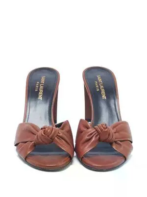Saint Laurent Bianca Knotted-strap Heeled Sandals