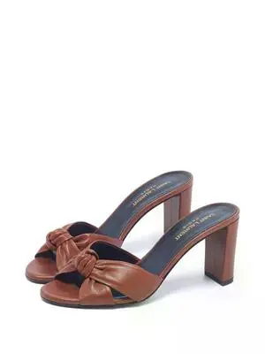 Saint Laurent Bianca Knotted-strap Heeled Sandals