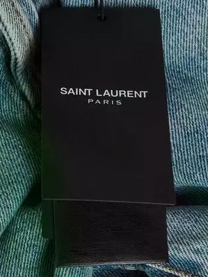 Saint Laurent Distressed Denim Shorts