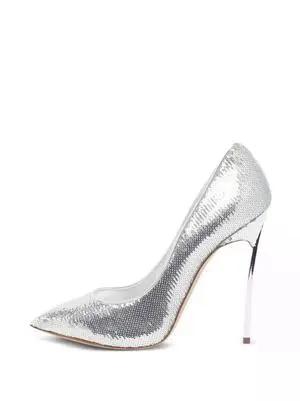 Casadei Blade Sequined Pumps - Silver