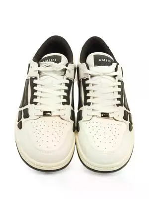 Amiri Leather Sneakers With Bone Detailing