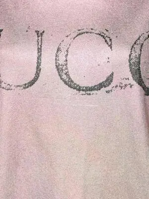 Gucci Logo-print Metallic T-shirt