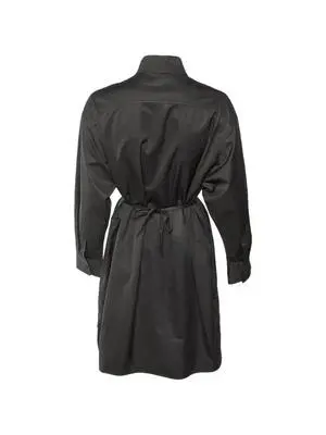 Hermès Tie-detail Mini Shirt Dress