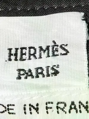 Hermès Tie-detail Mini Shirt Dress