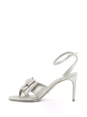 Rene Caovilla Bow-embellished Heeled Sandals - Grey