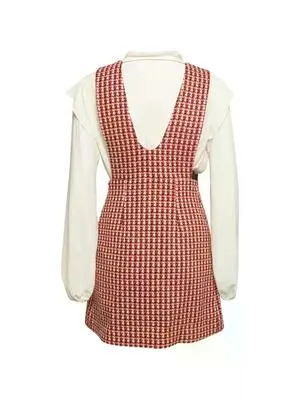 Maje Russi Trompe-l'œil Mini Dress Set - Red