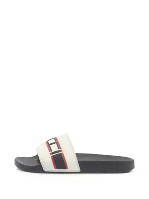 Gucci Logo-detail Slides - White