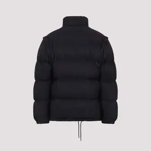 Prada Quilted Down Jacket With Detachable Sleeves