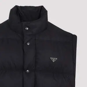 Prada Quilted Down Jacket With Detachable Sleeves
