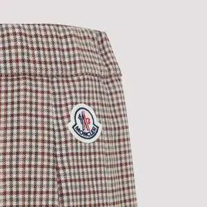 Moncler Pleated Skirt In Stretch Viscose And Wool-blend - Multicolor