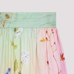 Roberto Cavalli Miami Flowers Midi Skirt