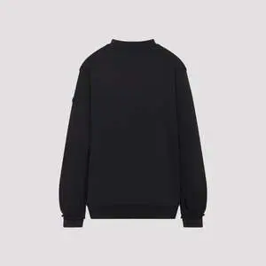 Moncler Cotton Jersey Sweatshirt With Logo Print