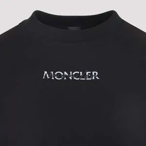Moncler Cotton Jersey Sweatshirt With Logo Print