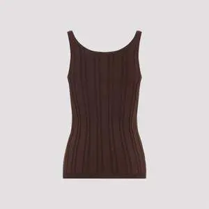 Prada Ribbed Knit Tank Top