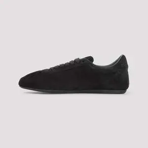 Dolce & Gabbana Suede Low-top Sneakers With Dg Logo