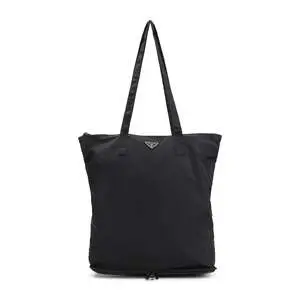 Prada Re-nylon Foldable Tote Bag - Black