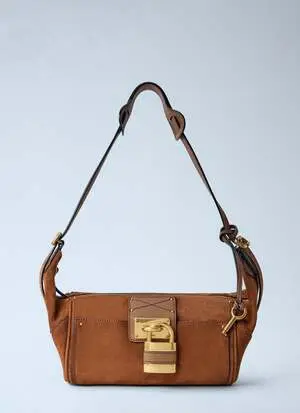 Chloé Paddington Suede Crossbody Bag - Brown