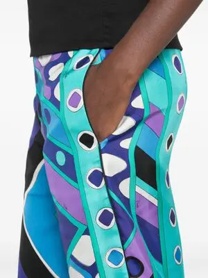 Emilio Pucci Printed Silk Trousers