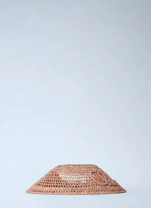 Chloé Raffia Visor Hat - Multicolor
