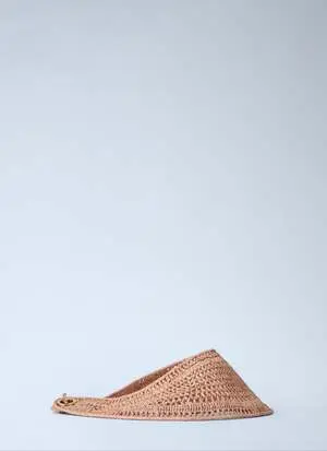 Chloé Raffia Visor Hat - Multicolor