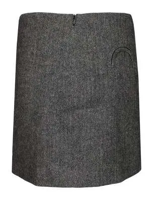 BLAZÉ MILANO Coci" Mini Skirt In Virgin Wool Blend